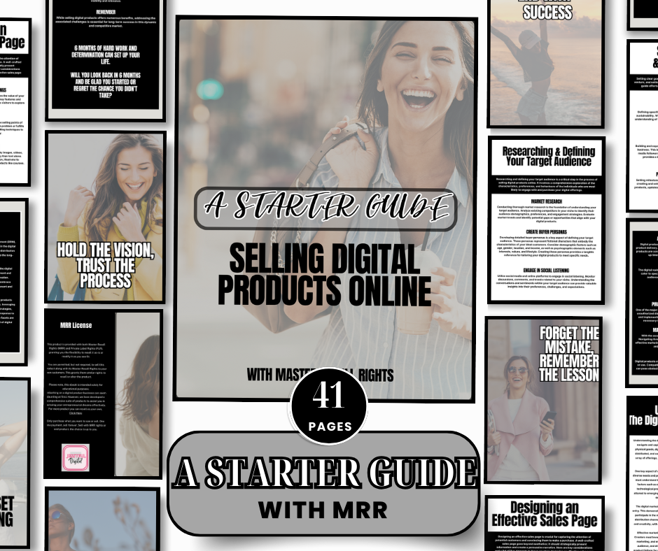 Starter Guide for Selling Digital Products Online-MRR – Jesstful Digital