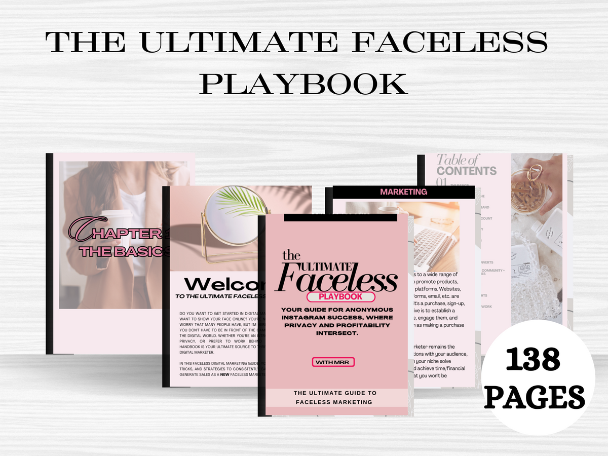 The Ultimate Faceless Playbook: Faceless Digital Marketing |Master Res ...